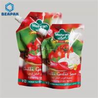 China Food Grade Pouch Package With Spout Stand Up Reusable Plastic Juice Spout Pouch for sale