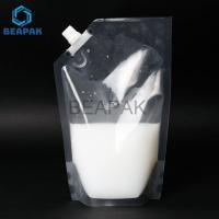 China Food Grade Reusable Custom Spout Pouches Liquid Stand Up Pouch With Spout for sale