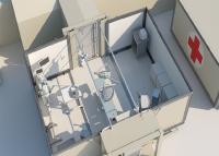 China Prefab Clinic Mobile Cabin Hospital / Modular Hospital Modern For Emergency for sale