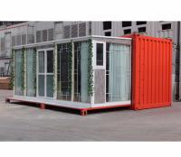China 2 Floors Steel Prefab House Family Living With Parking Lot Glass Door for sale