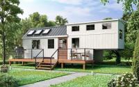 China Architectural Light Steel Prefab House / Modern 2 Bedroom Prefab House for sale