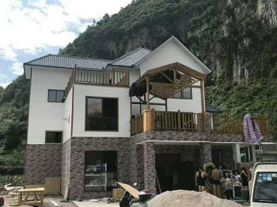 China Luxury Prefab Vacation Villa Anti Earthquake And Wind Resist Prefabricated Light Gauge Steel Villa for sale