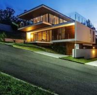 China 2 Floors  Prefabricated Light Gauge Steel House Fireproof Fast Assembly for sale