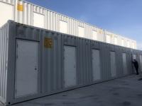 China Anti Earthquake Prefab Container Office Thermal Insulation Rescue Worker Living With 5 Separate Rooms for sale