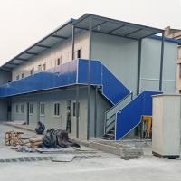 China Living Quarters Prefabricated Steel House / Prefab Metal Building Homes for sale