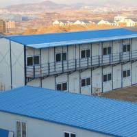 China Living Quarters Prefabricated Steel House / Prefab Metal Building Homes for sale