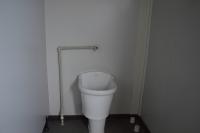 China Steel Flat Pack Metal Storage Containers Thermal Insulation Wind Proofing Bathroom Toliet Washroom for sale