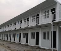 China 20ft 40ft Sandwich Panel Prefab Container Home Worker Living Expandable for sale