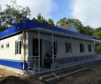 China Swimming Pool Ready Made Shipping Container Homes 40 Feet Steel Structure Frame for sale
