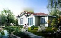 China Prefab Light Gauge Steel House / Light Steel Villa House 12mm OSB Board for sale