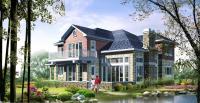 China Prefab Light Steel Frame House Villa American Standard Modern Comfortable Construction for sale