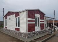 China 2 Bedroom Prefab House 60m2 G550 Light Steel Frame Windproof Luxury for sale