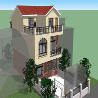China Two Storey Light Gauge Steel Houses Prefabricated Modular Anti Cyclone for sale