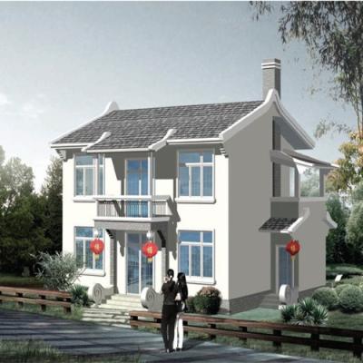 China Modern Luxurious Light Steel Villas Anti Seismic Beautiful Prefabricated for sale