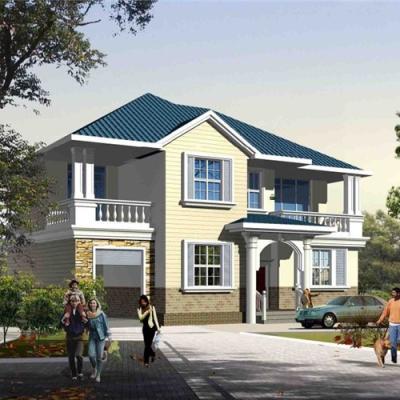 China Prefabricated Architectural Prefab Homes / Double Story Prefab Homes Resort Hotel for sale