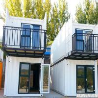 China Warehouse Prefab Houses Storage Flat Pack by Aluminum Sliding Window for sale