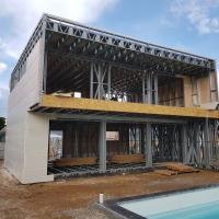 China Fast Construction Two Storey Prefab Homes Light Steel Structure Modular Prefab Kit Movable for sale