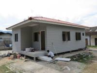 China 2 Bedroom Prefab House 60m2 G550 Light Steel Frame Windproof Luxury for sale