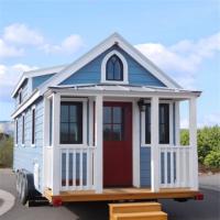 China Fire proof luxury 2 bedrooms Tiny house Light Steel villa house anti earthquake 55m2 for sale