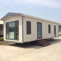 China Fire proof luxury 2 bedrooms Tiny house Light Steel villa house anti earthquake 55m2 for sale