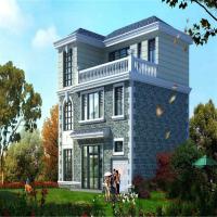 China Residential Prefab Light Gauge Steel House / 3 Bedroom Prefab House Environmental for sale