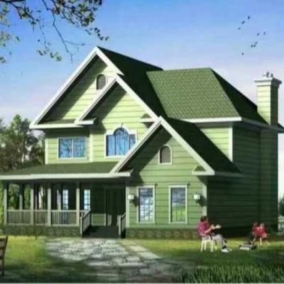 China 2 Floors  Prefabricated Light Gauge Steel House Fireproof Fast Assembly for sale