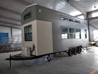 China Caravan Trailer Prefab Tiny Homes House Anti Earthquake 45m2 Portable for sale