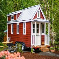 China 2 Tons Caravan Trailer Tiny Light Steel Villa House 65m2 for sale
