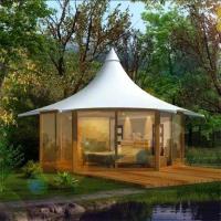 China Hotel Prefab Tiny Homes With Glass Window / Summer Camping Tent Dome for sale