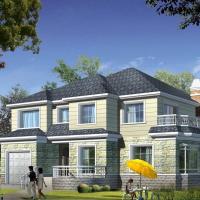China Prefab Light Steel Frame House Villa American Standard Modern Comfortable Construction for sale