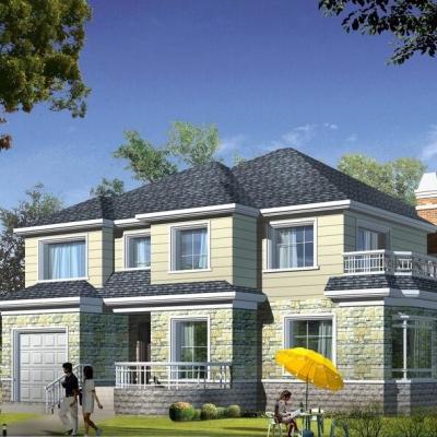 China Prefab Light Steel Frame House Villa American Standard Modern Comfortable Construction for sale