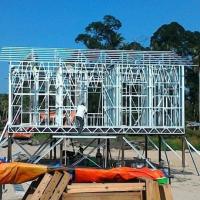 China Fast Construction Prefabricated Metal Houses Light Steel Structure Luxury Ready Made for sale