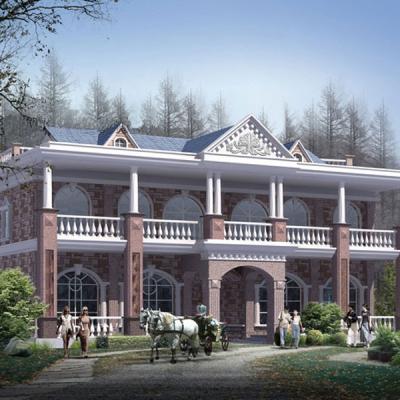 China Luxury 3 Story Prefab Homes Villa Structure House Prefabricated Modular for sale
