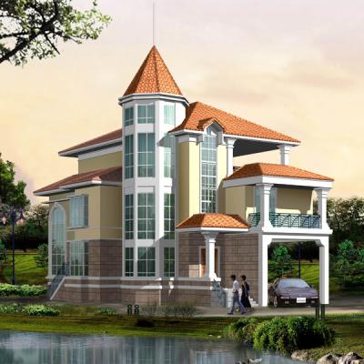 China Mobile Beautiful Light Steel Prefab House Modular Living Duplex Design for sale