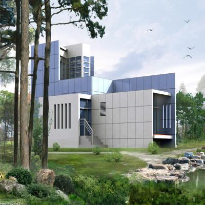 China China Cheap Fancy Modern 2-Storey Light Gauge Steel Prefab House LGS Villa for sale