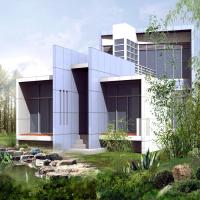 China Good Appearance Light Gauge Steel Frame Prefab House for sale