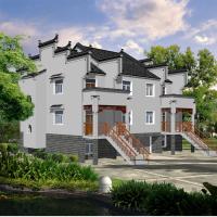 China Sandwich Panel Light Gauge Steel House Structure Villa for sale