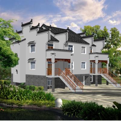 China Sandwich Panel Light Gauge Steel House Structure Villa for sale