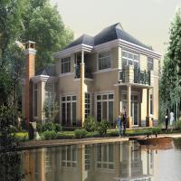 China Sandwich Panel Light Gauge Steel House Structure Villa for sale
