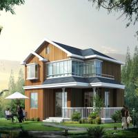 China Premade Light Steel Prefab House Rock Wool Heat Insulation XPS Panel Modern Modular for sale