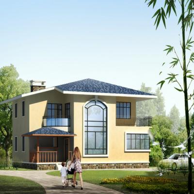 China Ultra Modern Light Steel Prefab House / Double Story Prefab Homes Heat Resistant for sale