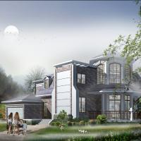 China Family Living Light Steel Villa House / Prefabricated Shipping Container Houses for sale