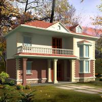 China Modular Single Storey Light Steel Villa House Assembly For Family Living for sale