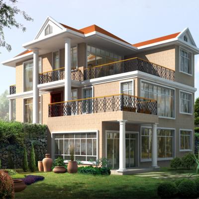 China Modular Light Steel Prefab House / Light Steel Villa Steel Structure Portable Luxury for sale