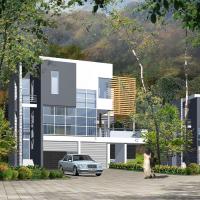 China Steel Frame Prefab Modular Homes Modern Farmhouse For Tropical Countries for sale