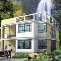 China Steel Frame Prefab Modular Homes Modern Farmhouse For Tropical Countries for sale
