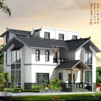 China 2 Storey Prefab Homes Plans Villa Light Steel Frame Sandwich Panel for sale