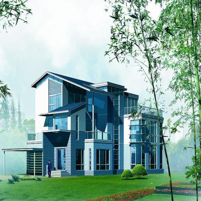 China Luxury Prefab 2 Storey Prefab Homes Complete Decorative Modern Fast Install for sale