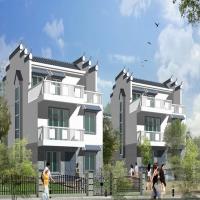 China 3 Bedroom Prefab House High Standard Modern Resort 67.5 Square Meter for sale
