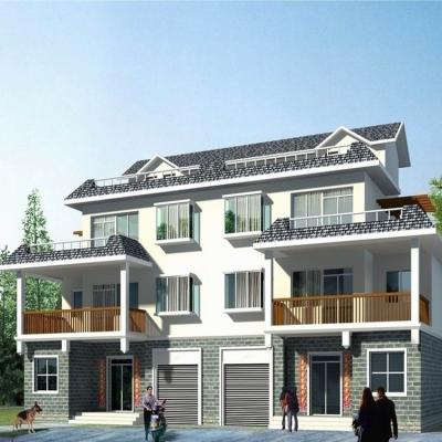 China Sandwich Panel Light Steel Villa House / Contemporary Prefabricated Homes for sale